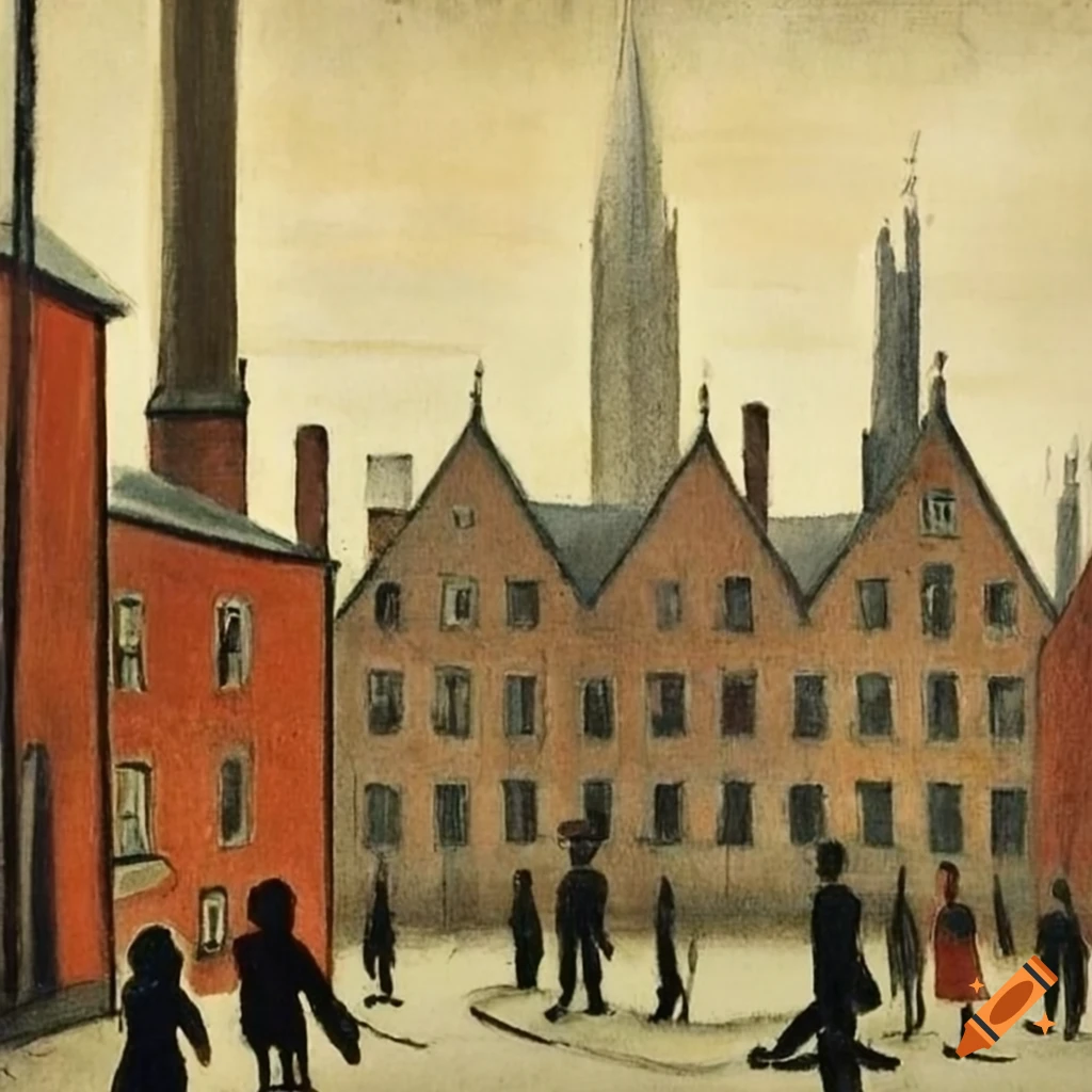 Classic buildings :: by l. s. lowry, by jules lefranc :: colour ...