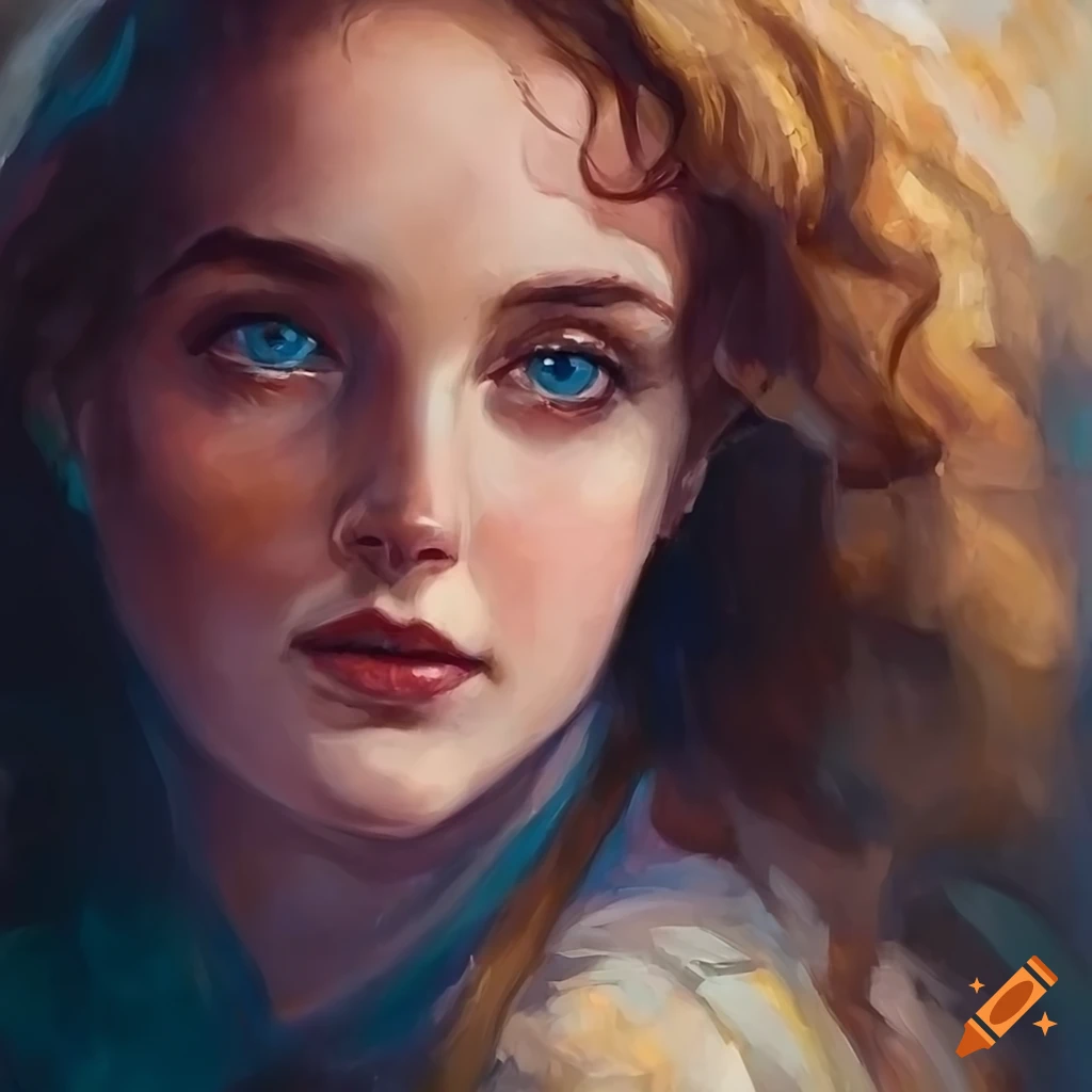 A gorgeous portrait of a young woman in Sam Guay style, extravagant ...