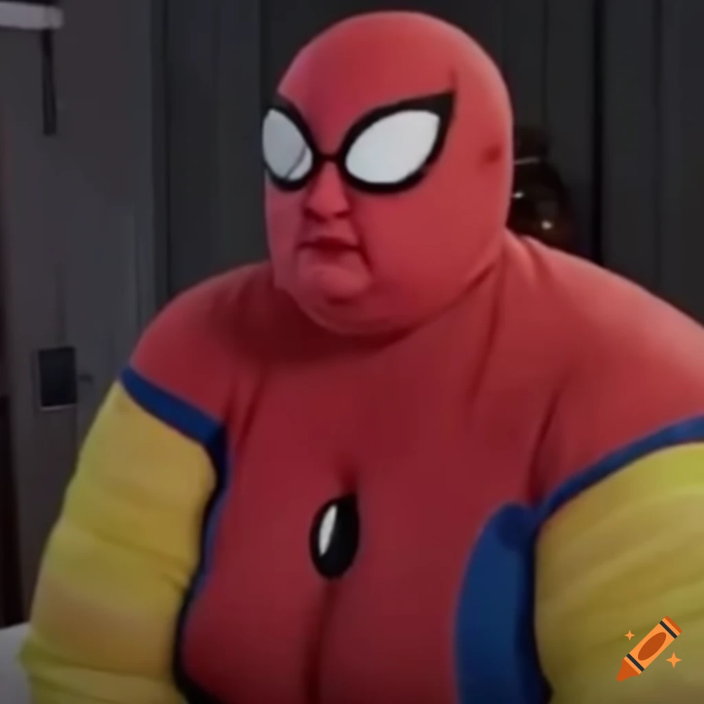 My 600 lb life spider-man sponge bob in meme style