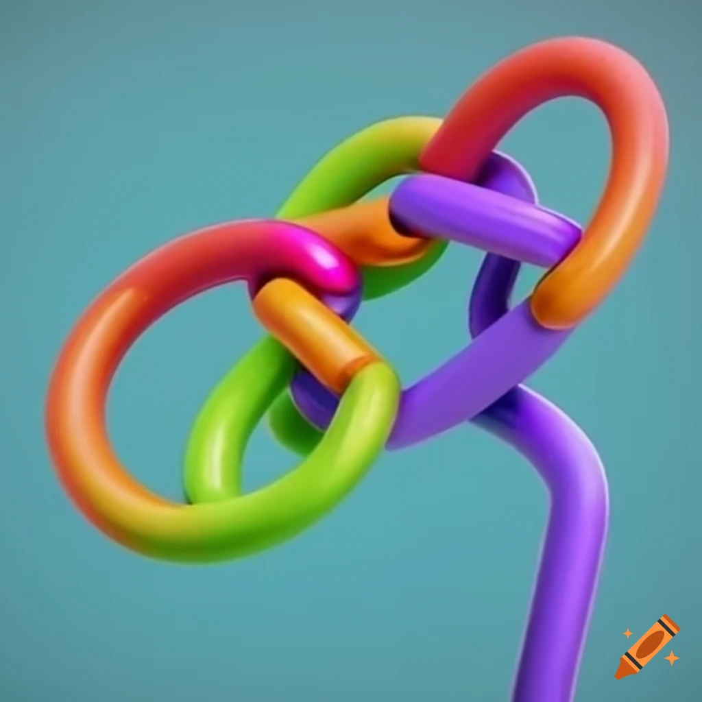 Colorful links on Craiyon