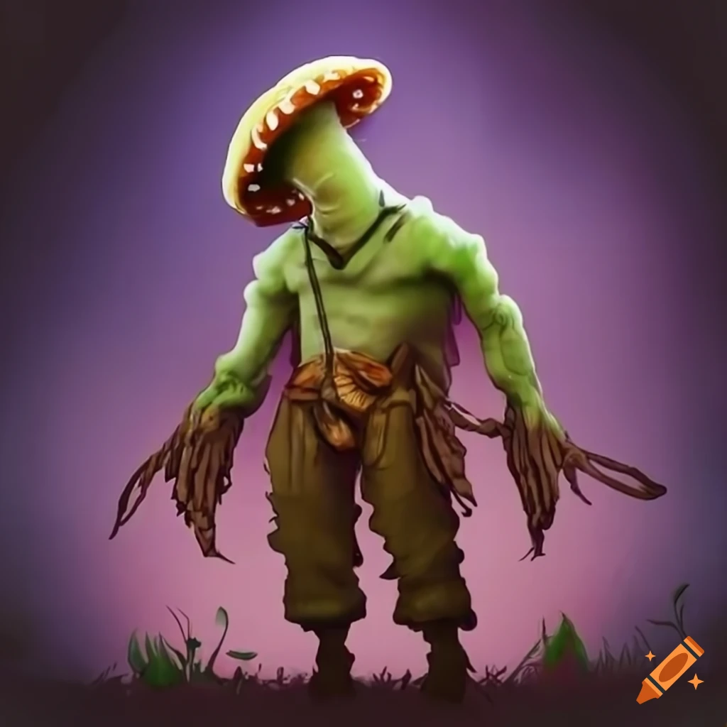 Mushroom man on Craiyon