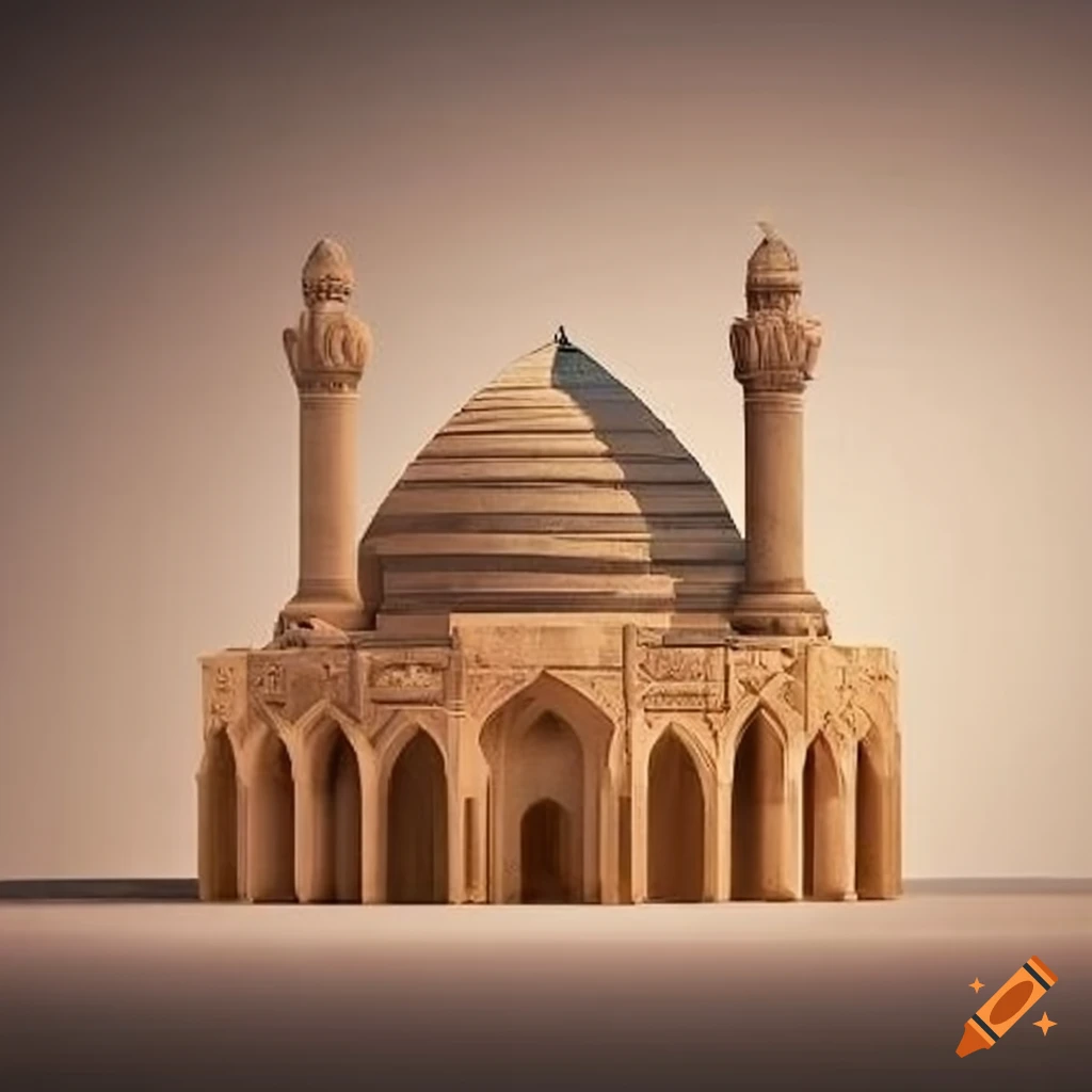 Islamic architectural made by stone on Craiyon