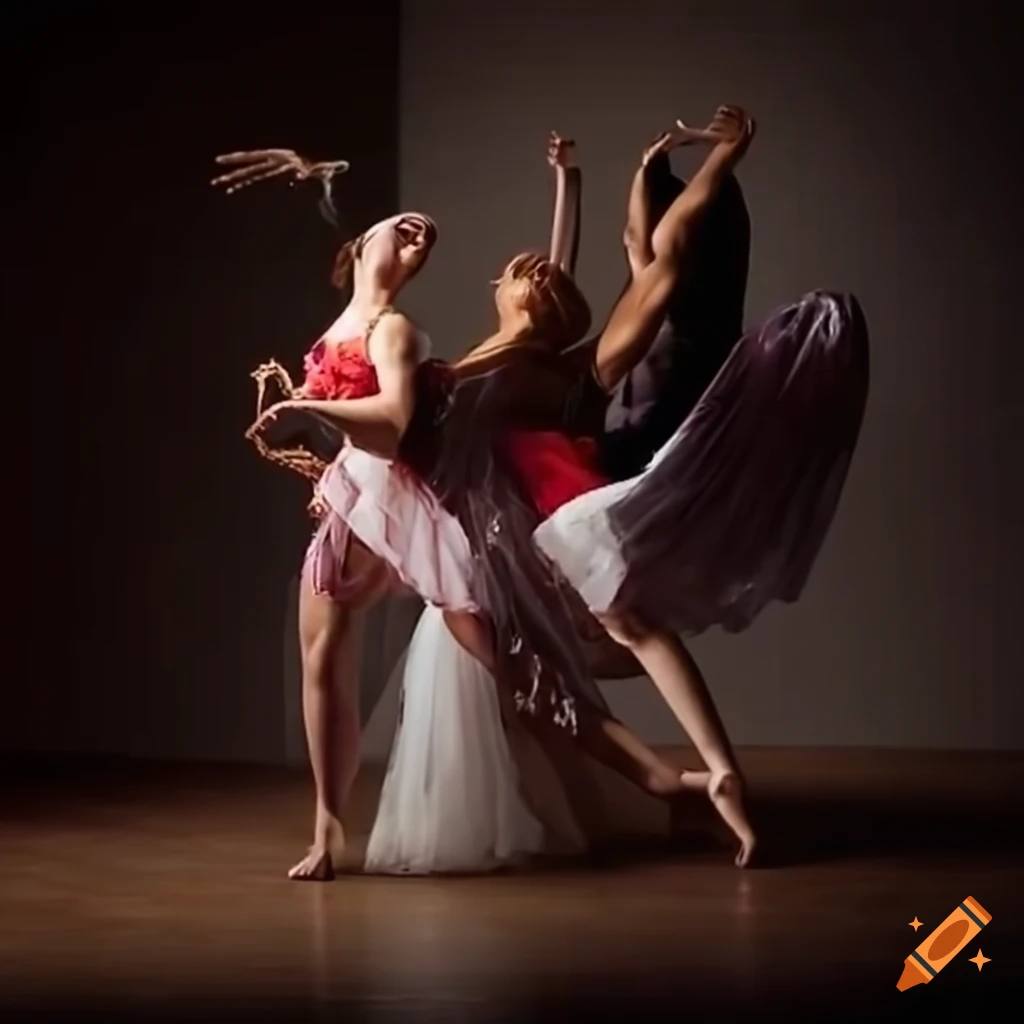 Intricate dance on Craiyon