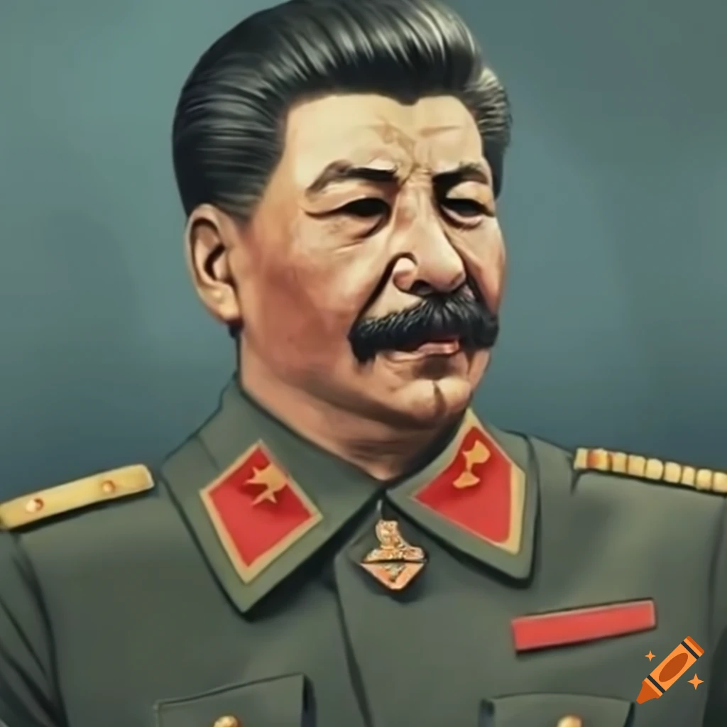 Xi Jinping, Iosif Stalin on Craiyon