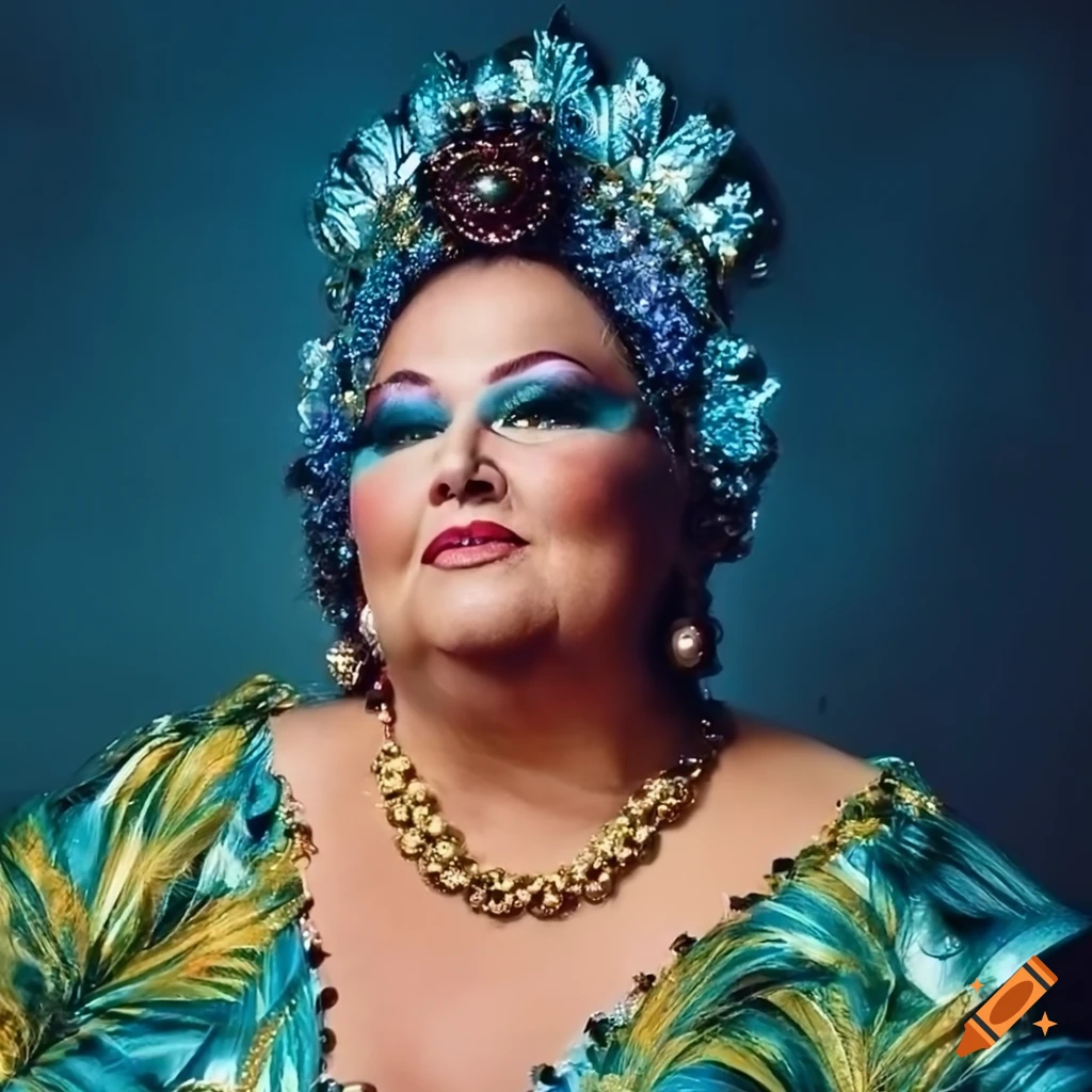 Old plus size aunt intricate portrait of exotic, high fashion, thierry ...