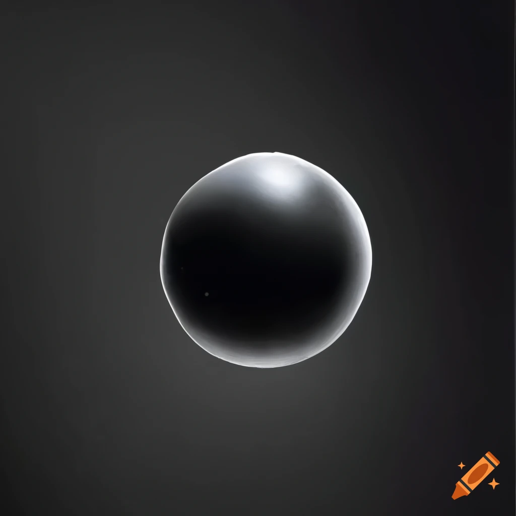 A singular pearl ink painting black and white on Craiyon