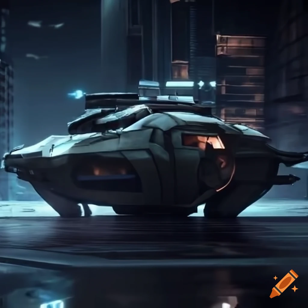Photorealistic Mass effect vehicle realistic Flying Vehicle Futuristic ...
