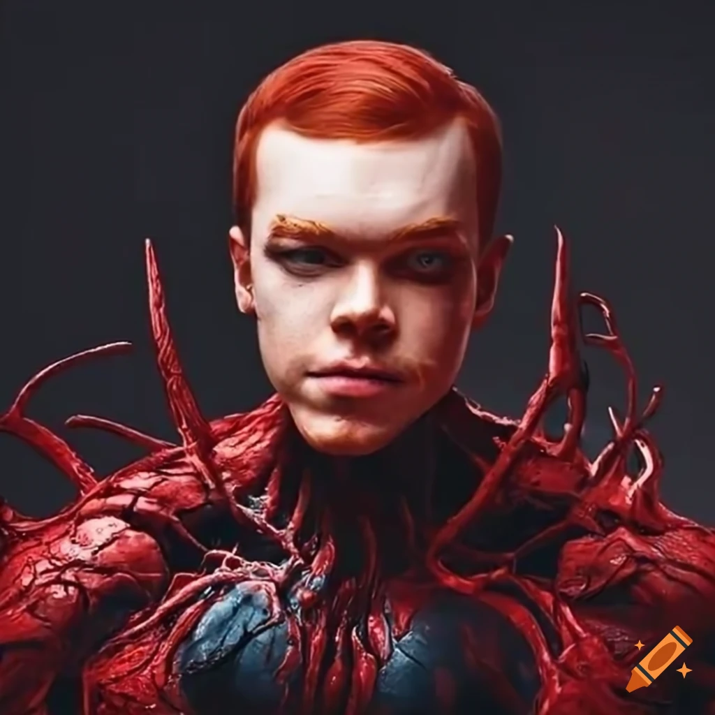 Cameron monaghan as marvels carnage on Craiyon