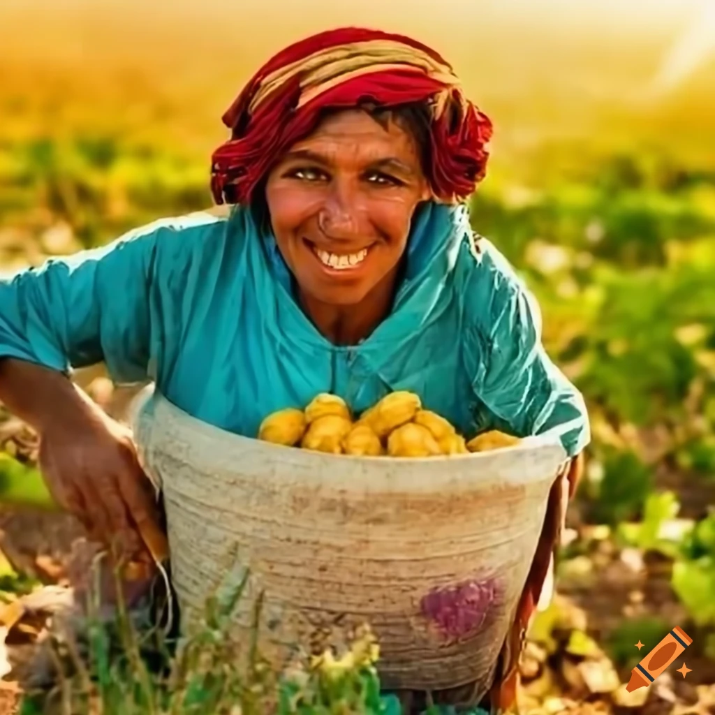 Image depicting a group of Moroccan farmers proud of their role in ...