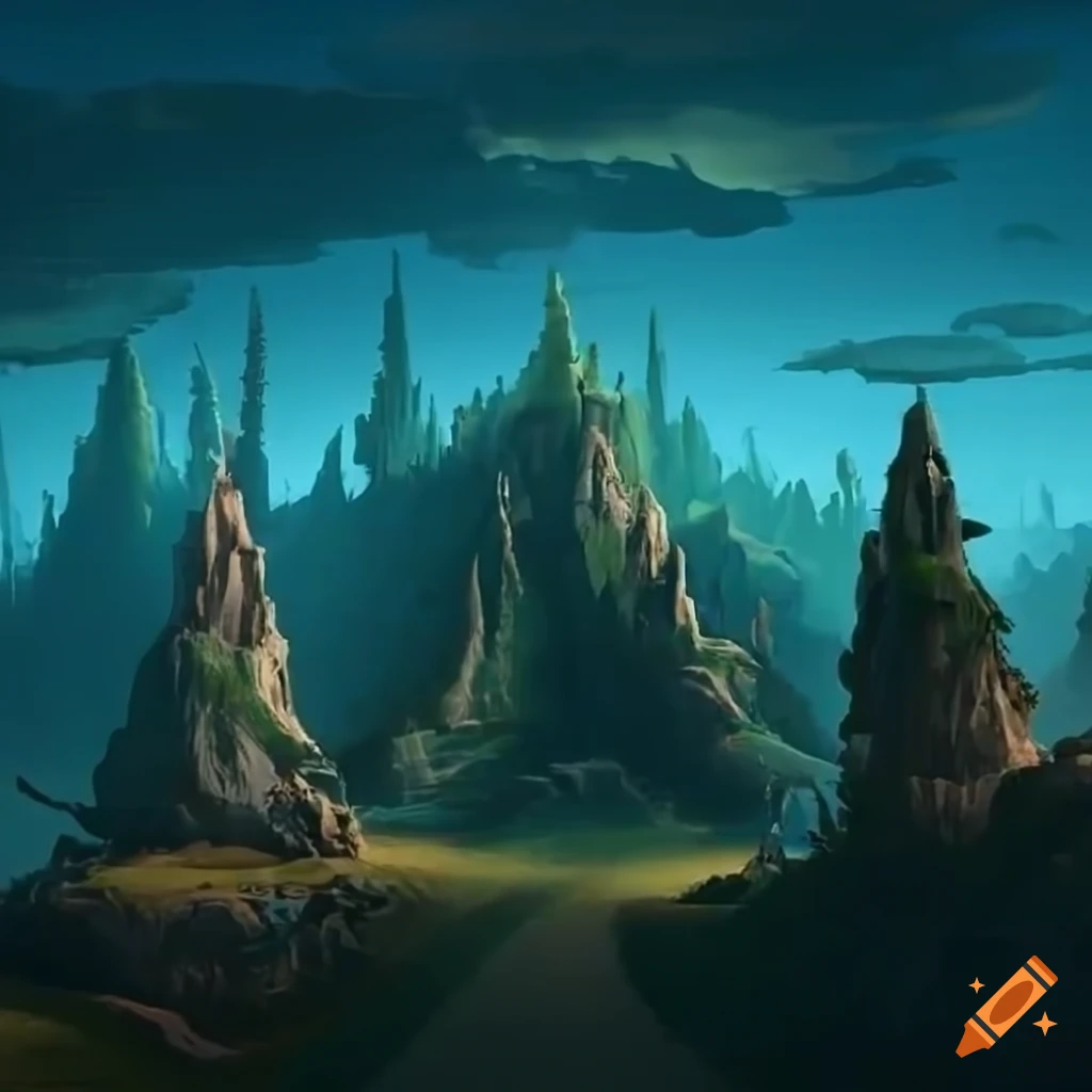 Fresh Gaming Landscapes on Craiyon