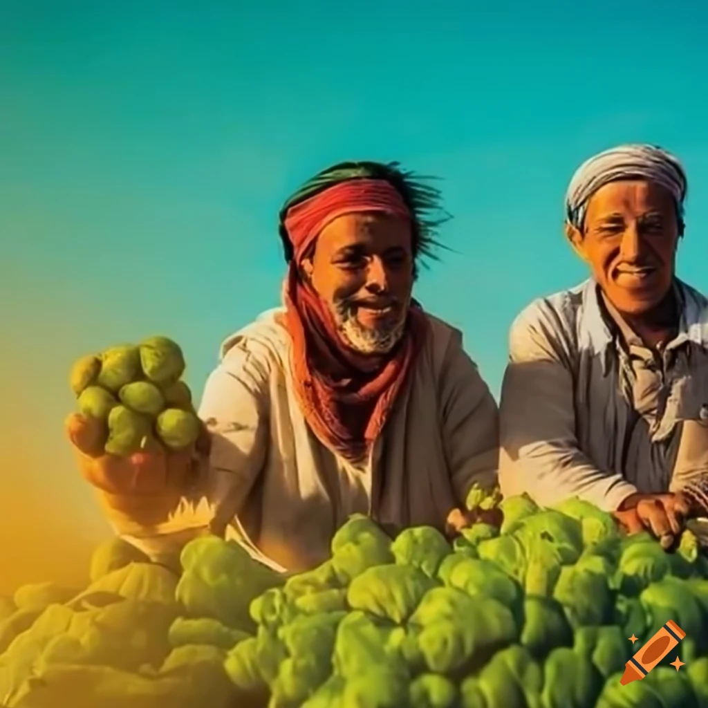 Image depicting a group of moroccan farmers proud of their role in ...
