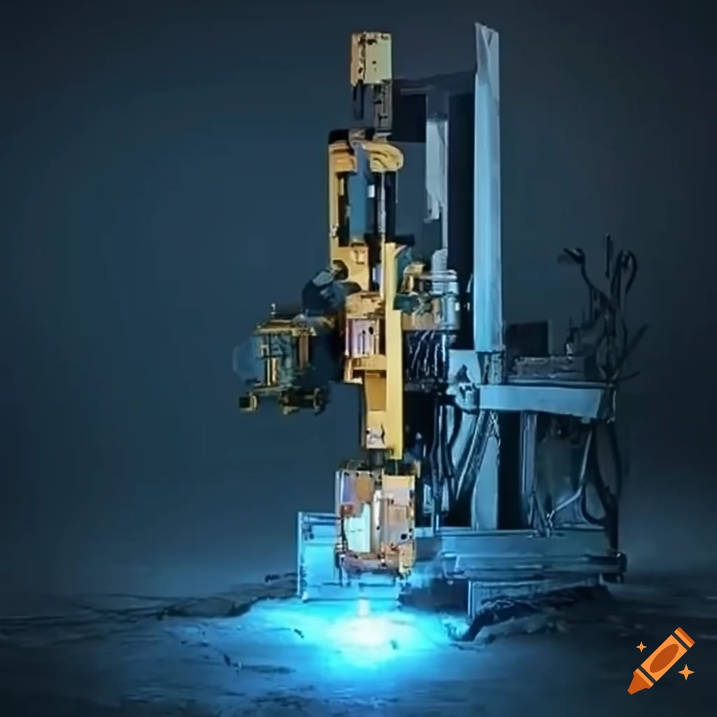 Laser mining drill on Craiyon