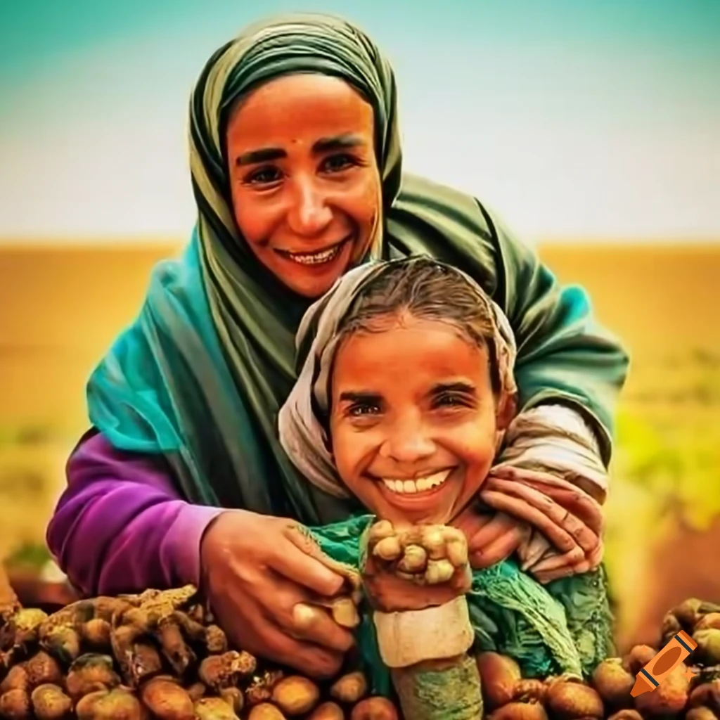 Image depicting a group of moroccan farmers proud of their role in ...