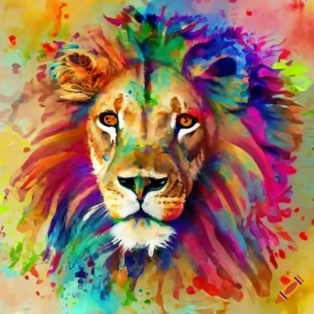 Lion puzzle on Craiyon