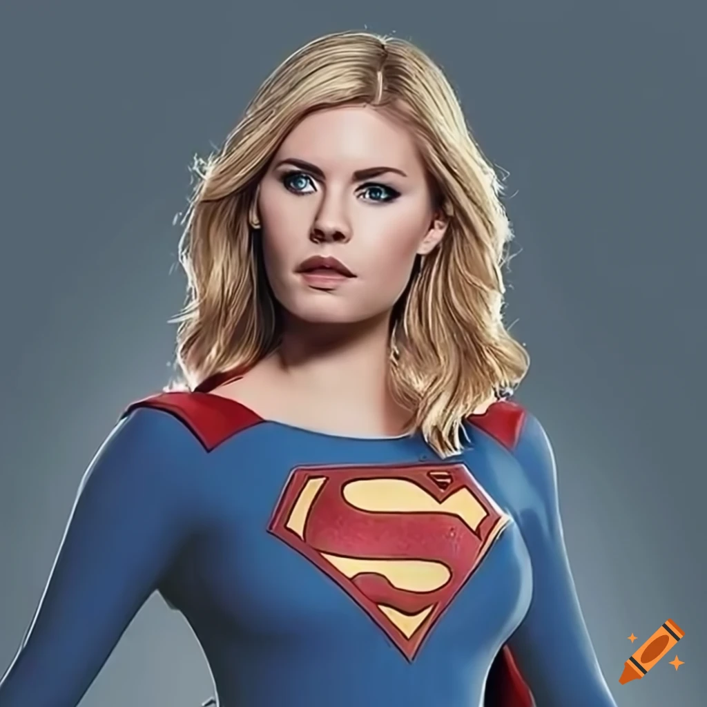 Elisha cuthbert as supergirl on Craiyon