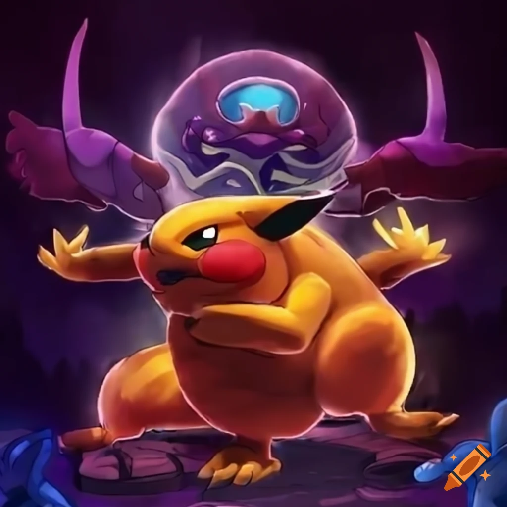 Pokemon battle on Craiyon