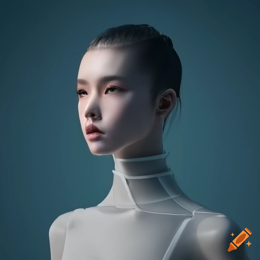 Street fashion techwear render image slim uniform figure chest ...