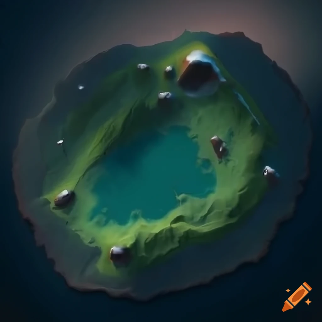 Terrain generation carried on Craiyon