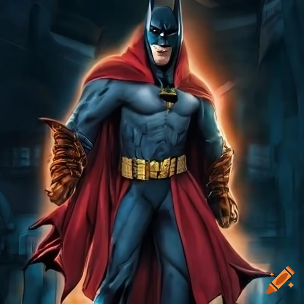 Batman fused with doctor strange