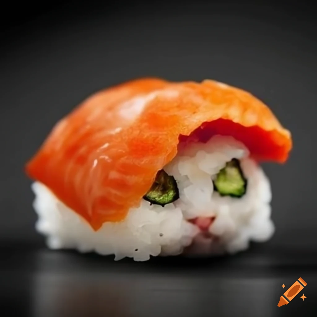 Cat sushi on Craiyon
