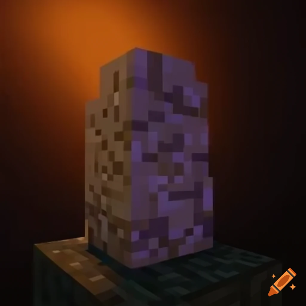 Minecraft stone on Craiyon