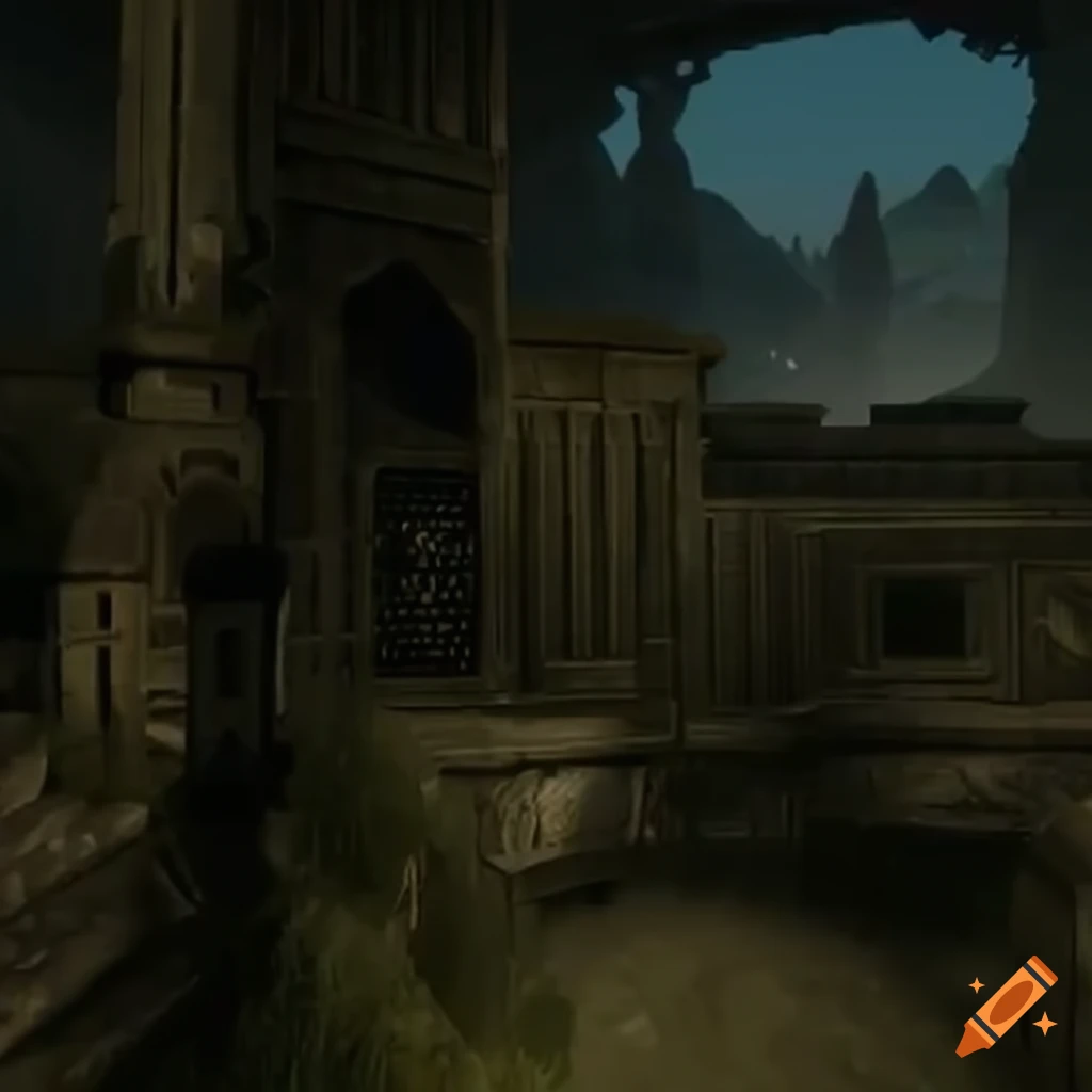 Adventurous gameplay environment on Craiyon