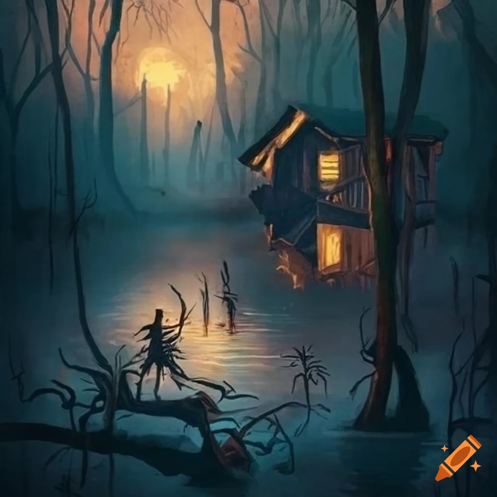 Swamp At Night