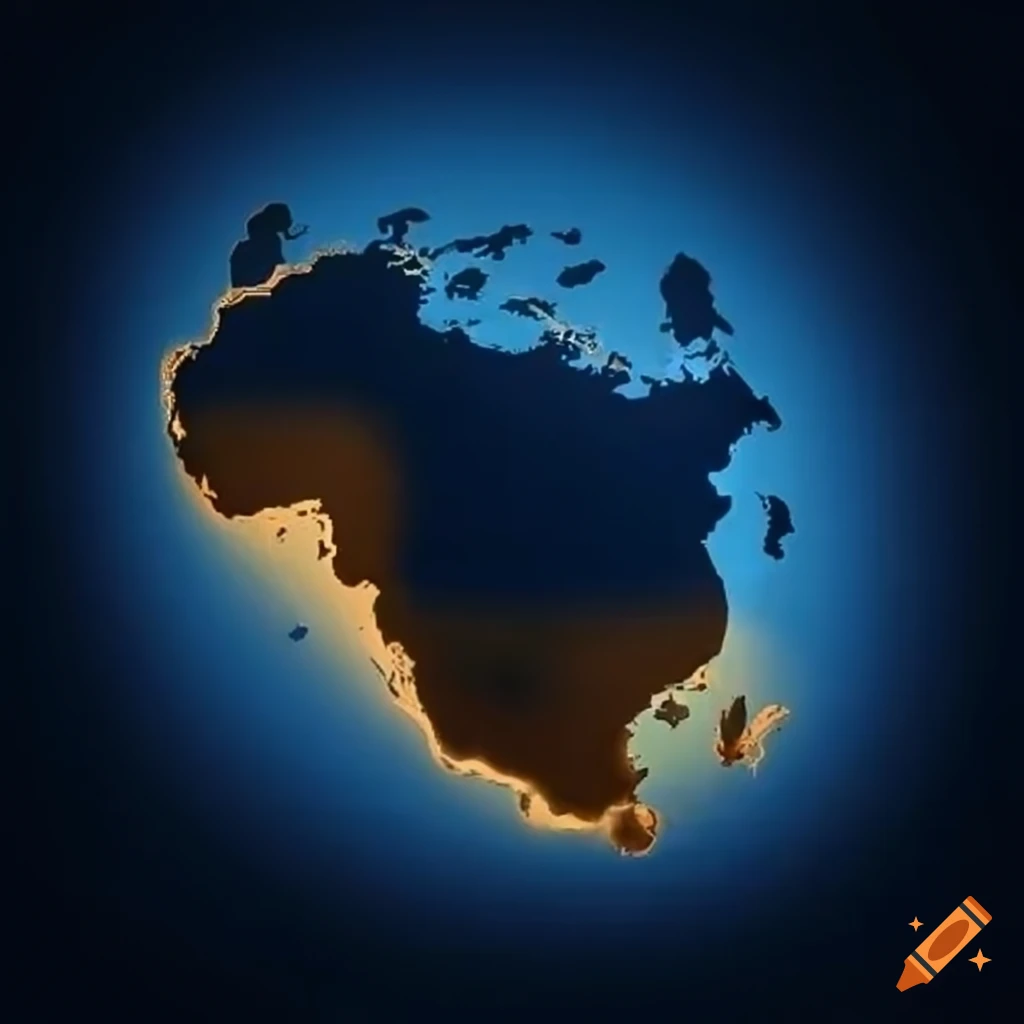 A map of the world excluding USA, Russia, Ukraine and Africa on Craiyon