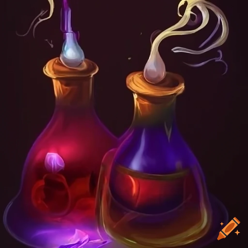 Magic potion on Craiyon