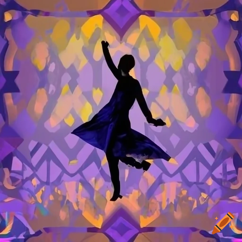 Róisín Murphy dancing silhouetted against beautiful geometric pattern ...