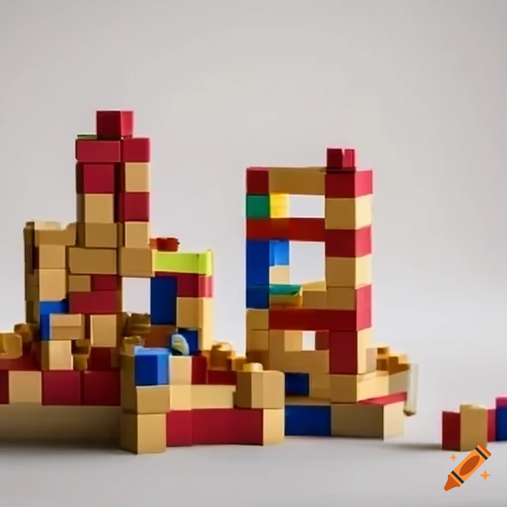 Classic block-building adventure on Craiyon