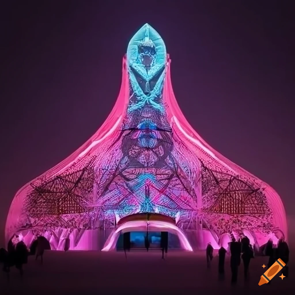 United arab emirates pavilion in venice biennale, futuristic, neon ...