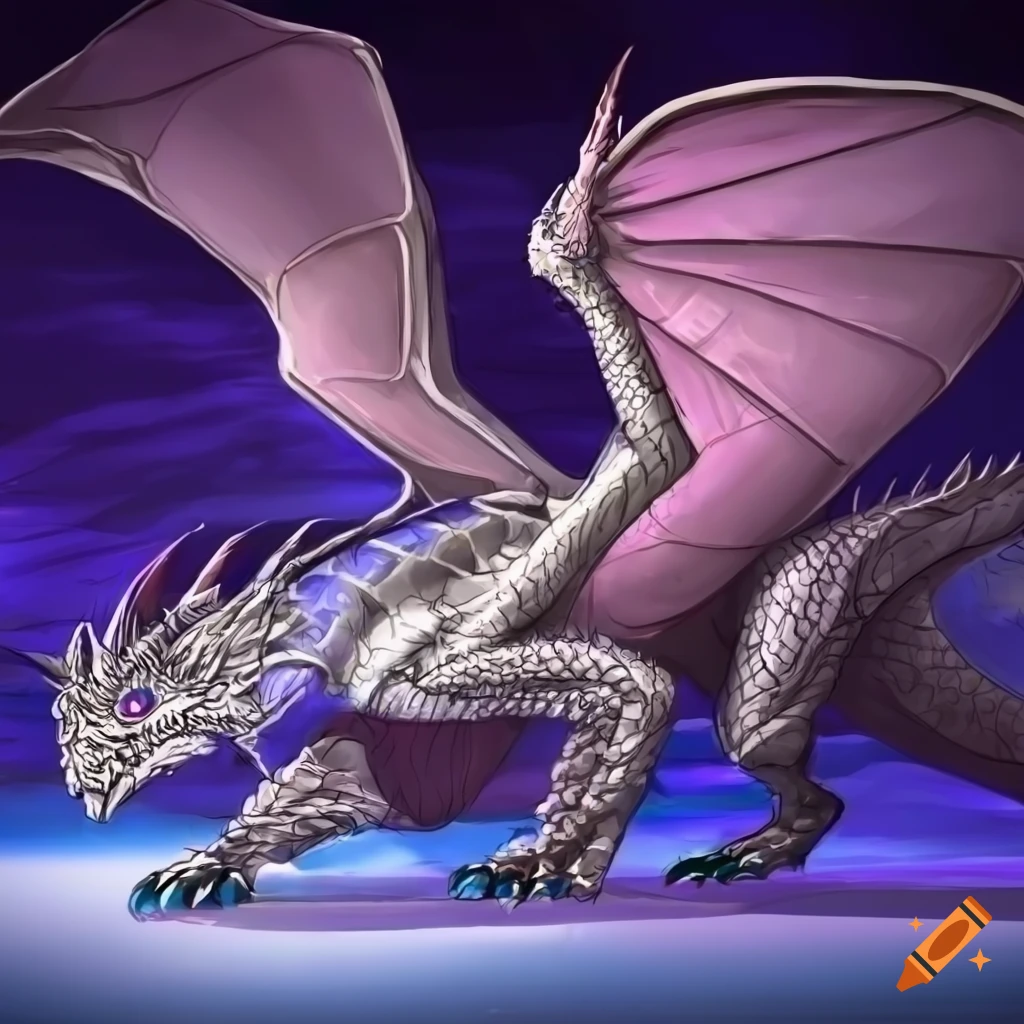 Concept designs of a dragon. full dragon body. dragon has four legs and ...