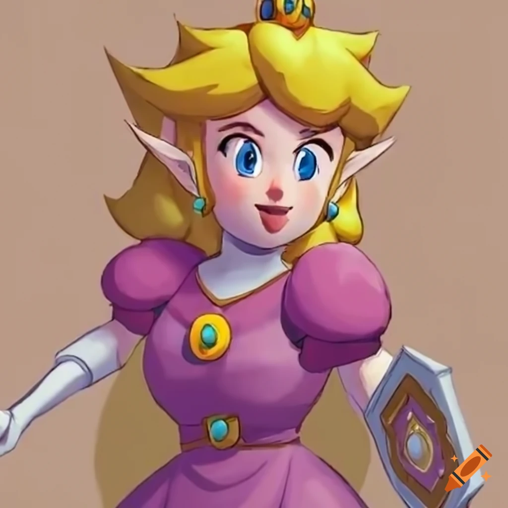 Character swap: link and peach try on each others outfits