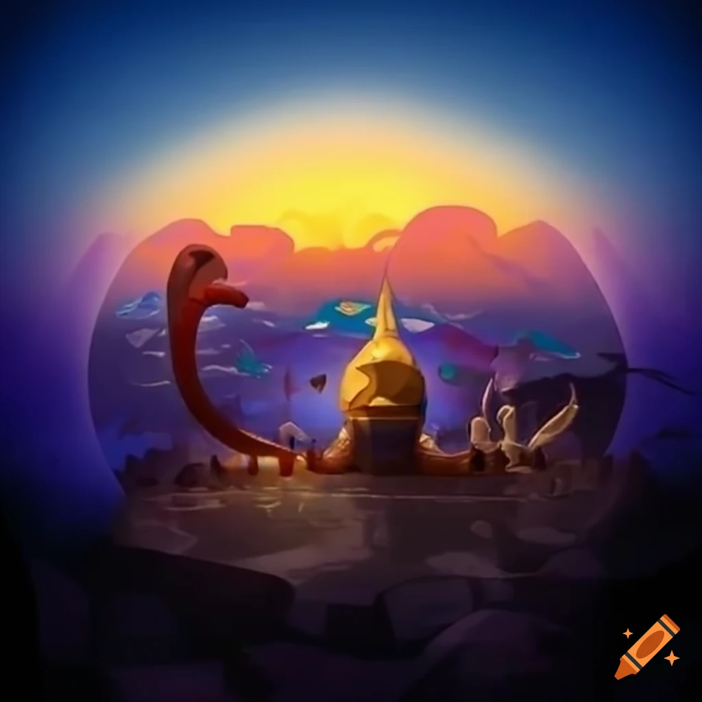 Lucky land on Craiyon