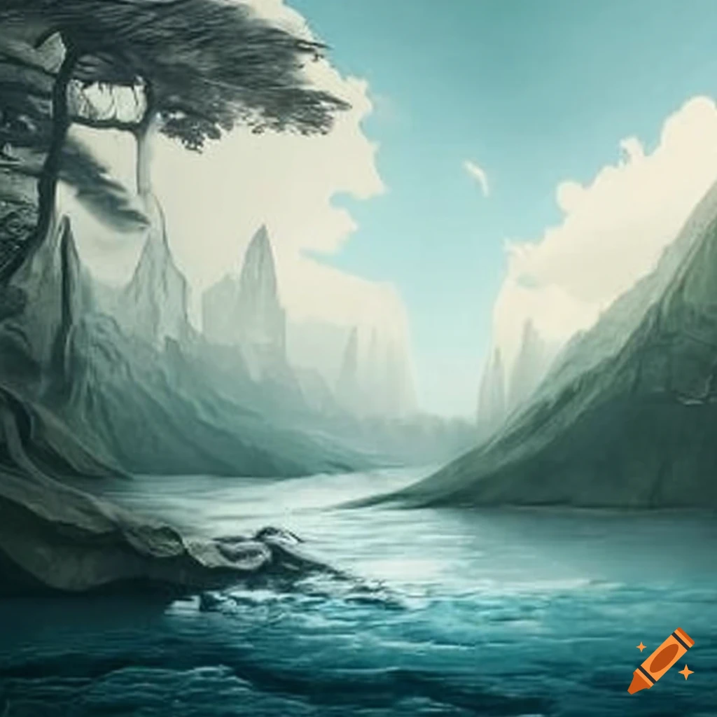 Colossal landscapes teeming on Craiyon