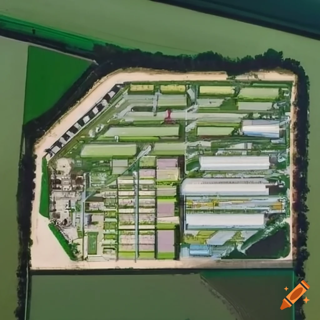 The general plan of the agro-industrial technopark with the following ...