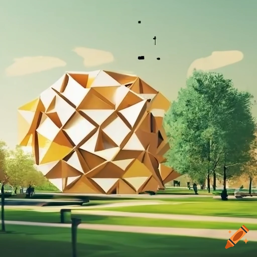 Geometric park on Craiyon