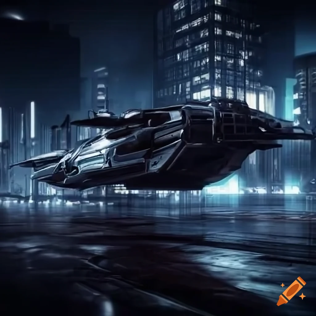 Photorealistic mass effect vehicle realistic flying vehicle futuristic ...