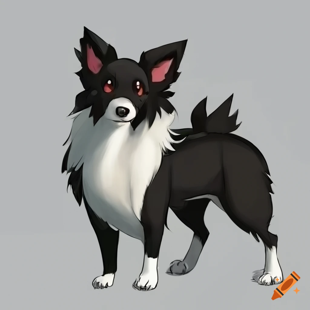 Border collie pokemon full body on Craiyon