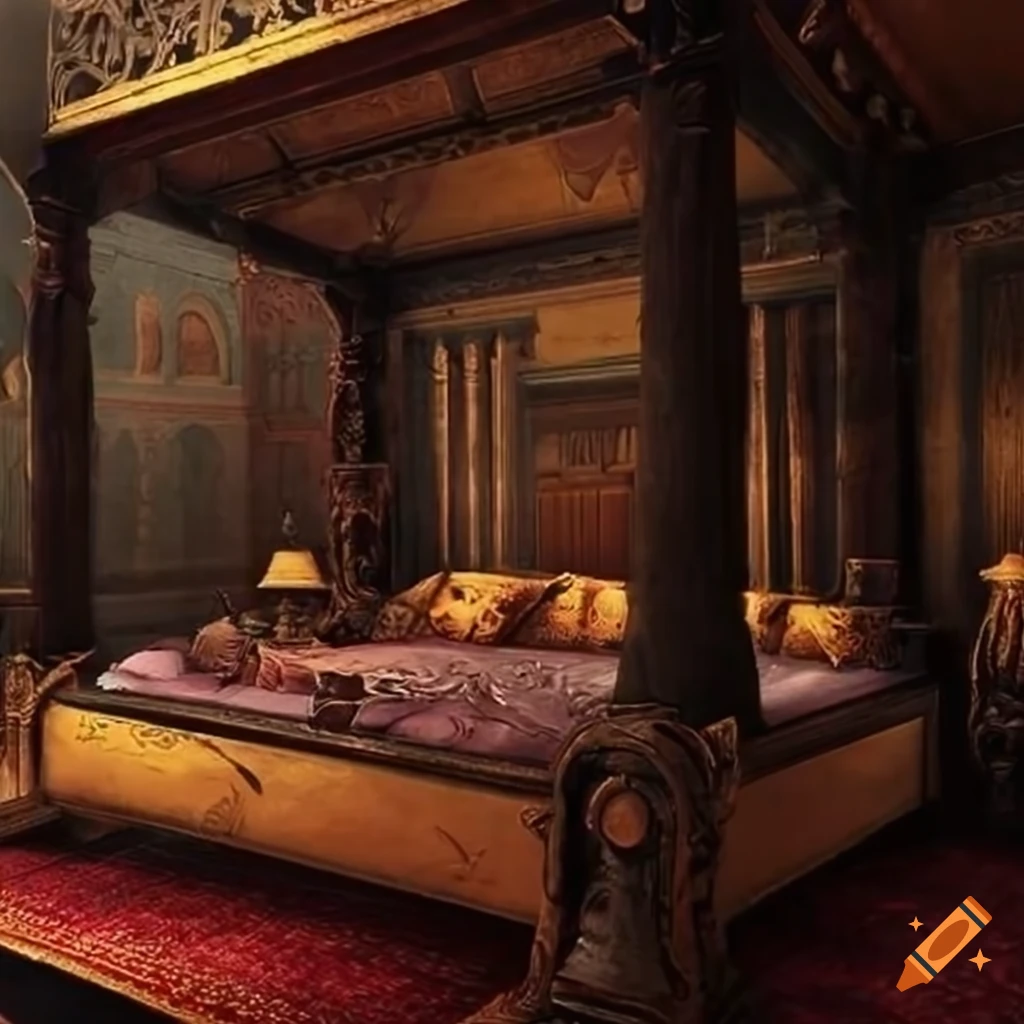 Ancient perisan bedroom exotic on Craiyon