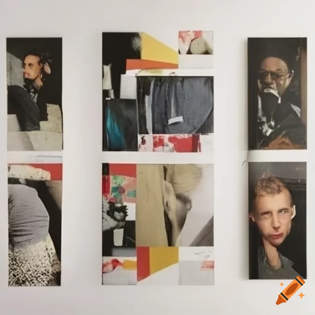 Dadaistic collage incorporating damon albarn