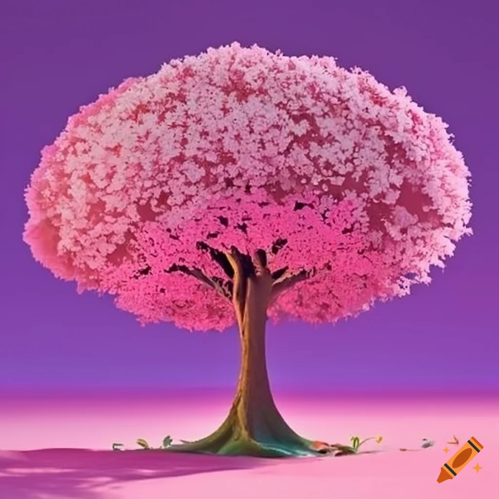 Pink big tree