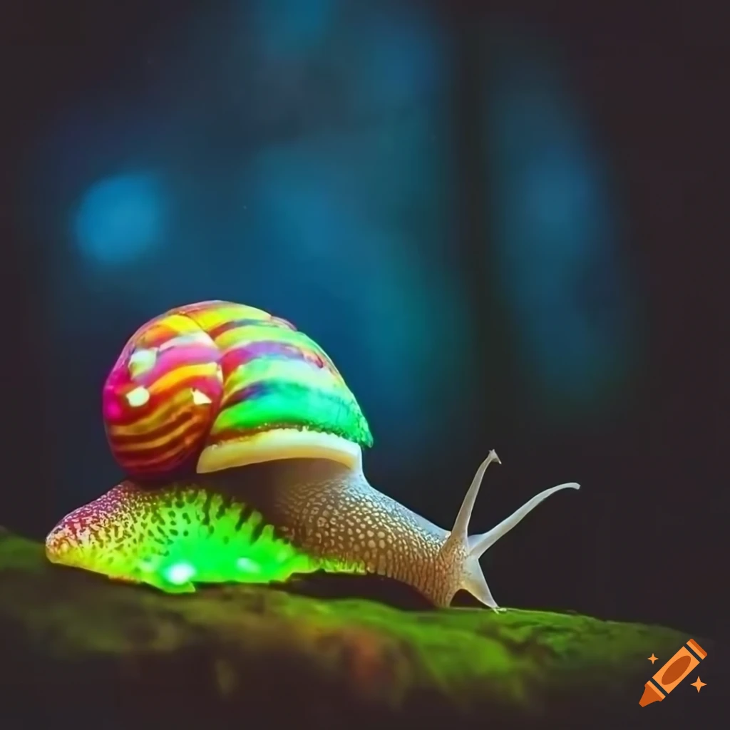 Colorful Real Snails