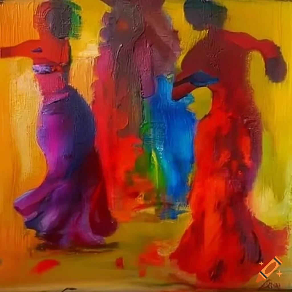 Dancing colours, singing colours, ethnic