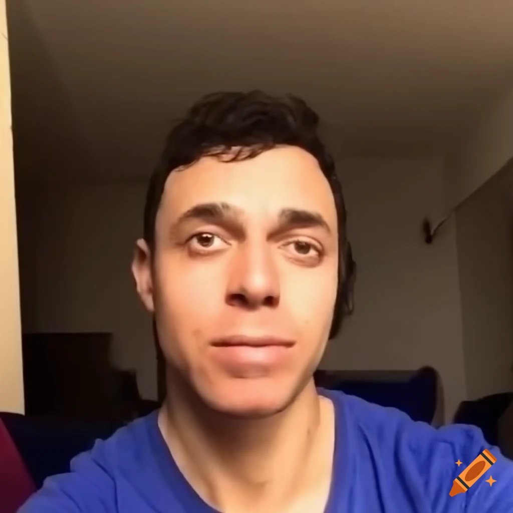 Manly masculine ethnic dude, video cam, selfie on Craiyon