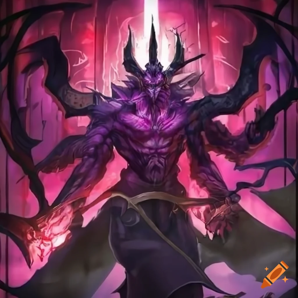 Legendary different dimension demon card on Craiyon