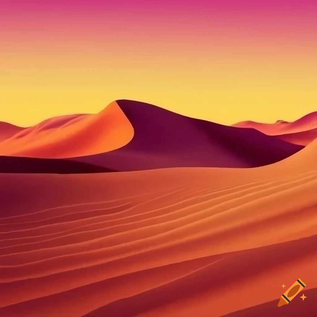 Beautiful and colorful desert background