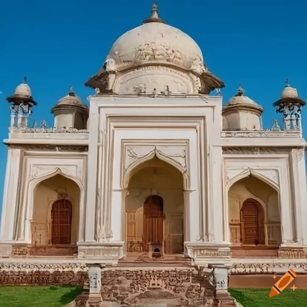 Mahal white house mediterranean architectural style full frontal elevation