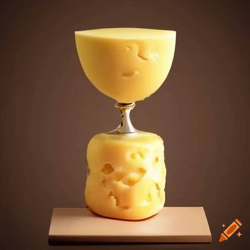 Trophy made of cheese